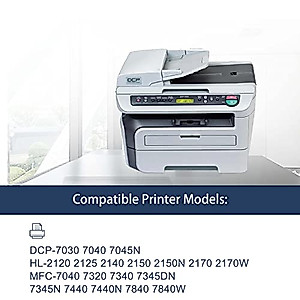 2 Pack TN360 TN-360 Compatible TN360 TN-360 Toner Cartridge Black Replacement for DCP-7030 7040 7045N HL-2120 2125 2140 2150 2150N 7820 7420 7820N Printer,Sold by RUBIDUMINK
