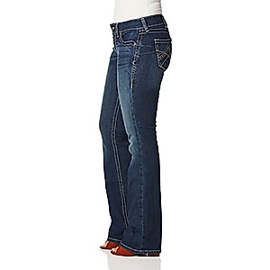 Ariat Women's R.E.A.L. Mid Rise Bootcut Jean, Spitfire, 29 Regular
