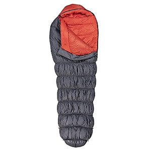 Klymit Wild Aspen Lightweight Dual Fill Mummy Sleeping Bag, Bag, 0°F Cold Weather Sleeping Bag for Camping, Hiking, and Backpacking, Gray, Large