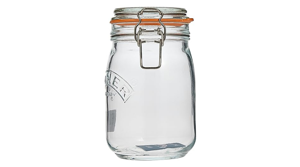 Kilner 1L Round Clip Top Jar for Home Canning & Storage