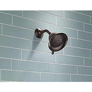 Delta Faucet 3-Spray Shower Head, High Pressure Shower Head Oil Rubbed Bronze, Massage Shower Head, High Flow Shower Head, Venetian Bronze RP34355RB