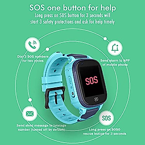 SG Latest Smartwatch for Kids 4G Smart Watch for Children GPS Tracker Kids Monitoring Voice Video Chat SOS Alarm Fitness Tracker Waterproof Phone Watch HD Screen Android iOS Best for Boys