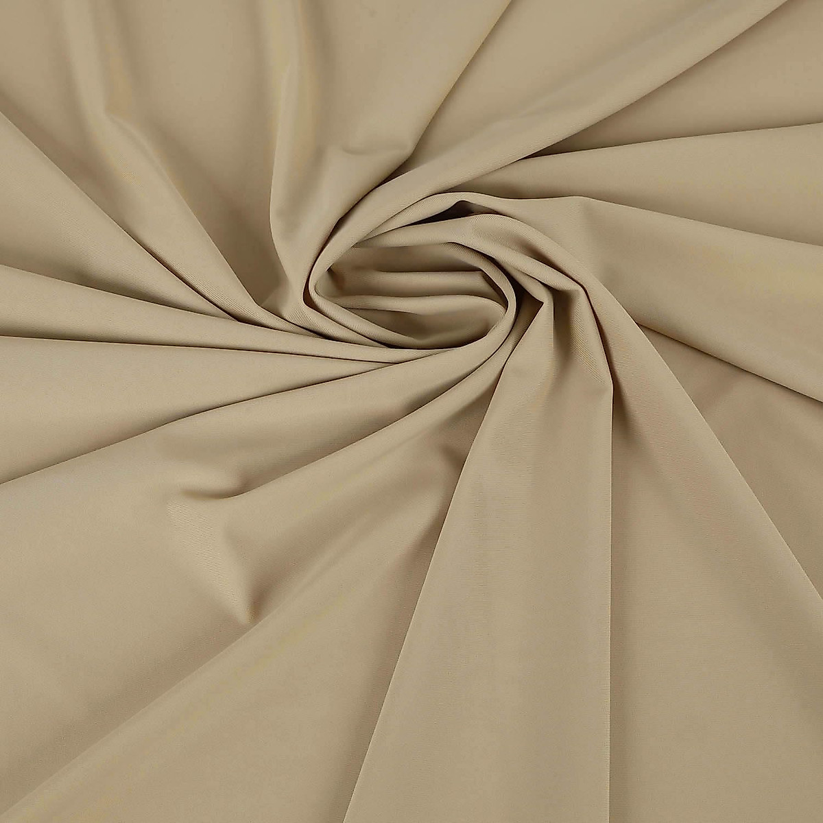 Matte Nylon Spandex Fabric 4 Way Stretch Tricot Milliskin for Sewing Swimsuit Activewear - 60 Inch Wide (Nude, 2 Yards)