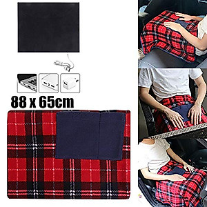 YTFU USB Electric Heated Throw Blanket,Winter Warming Heating Blanket Throw,Electric Heated Shawl and Lap Blanket Emergency Blanket for Car Home Office Traveling Camping