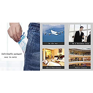 50 PCS Disposable Toilet Seat Covers, Portable Travel Toilet Mat for Pregnant Mom, Toddler Potty Training, Waterproof& Individually Packing, Public WC Toilet Mat