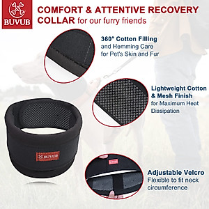 BUVUB Dog Cervical Collar Neck Brace, Help Pets Recovering From Vertebral Neck Injuries Sprains, Hernias Prevent Pets From Anti-bite Lick Wound Healing, Wounds and Rashes, Accelerated Recovery (Large)