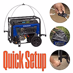 Westinghouse WGenTent Generator Running Cover for Open Frame Generators,Black
