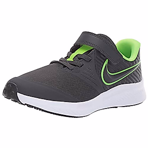 Nike Unisex-Child Star Runner 2 (PSV) Sneaker, Anthracite/Electric Green-White, 2Y Child US Little Kid