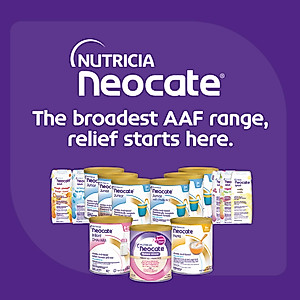 Nutricia Neocate Junior - Hypoallergenic, Dairy-free, Amino Acid-Based Formula without Prebiotics - Formula for 1+ Years - For Toddlers, Kids & Teens - Powdered Formula - 14.1 oz can (Case of 4)