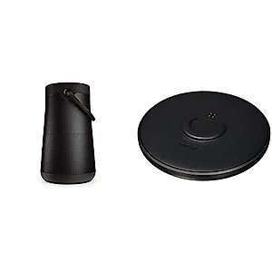 Bose SoundLink Revolve+ (Series II) Portable Bluetooth Speaker, Black & SoundLink Revolve Charging Cradle Black