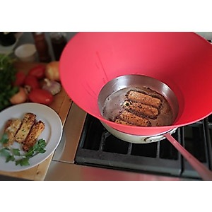 Frywall 12 (Large) - Red - Splatter Guard, as Seen on Shark Tank