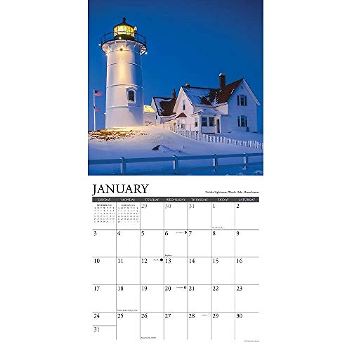 Lighthouses 2021 Wall Calendar