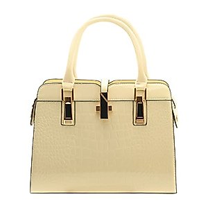 Vegan Material Handbags Cross-body Bag Shoulder Bag Vintage Medium Crocodile White