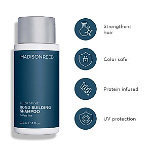 Madison Reed ColorSolve Bond Building Shampoo, For Fragile And Damaged Hair, Strengthen And Repair, Sulfate-Free, Protects Color From Fading - 8 Fl Oz (235 Ml)