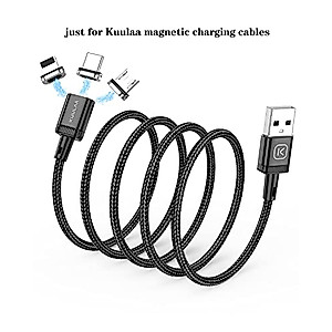 KUULAA 3 Pack Magnetic Charging Cable 7 pin Type-C Tips,Fast Charging Compatible with Samsung/Tablet