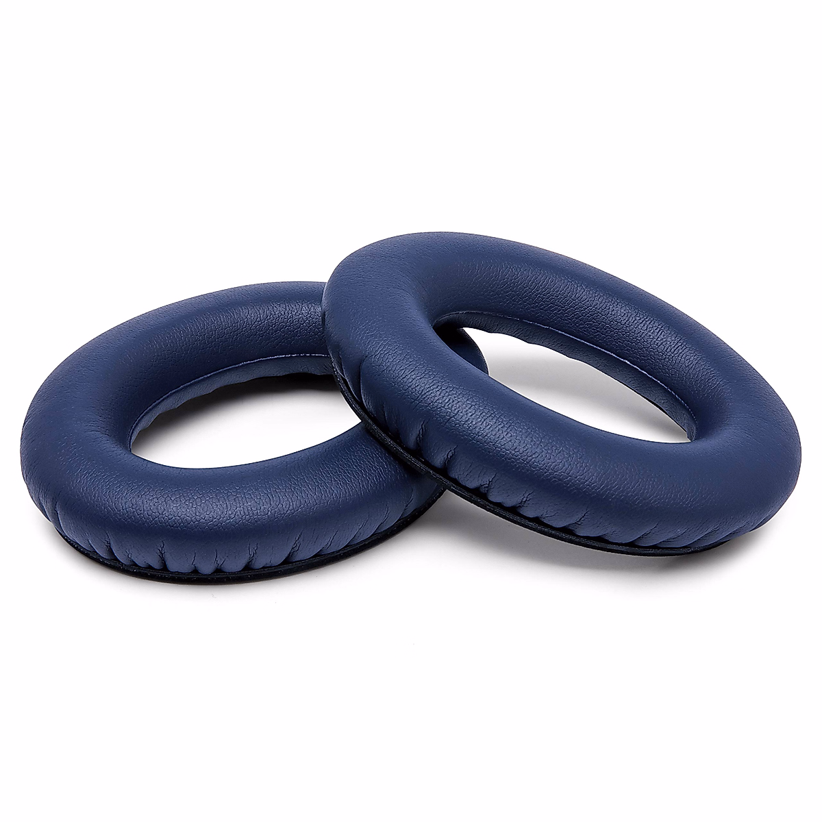 WC Wicked Cushions Upgraded Replacement Ear Pads for Bose QC35 & QC35ii (QuietComfort 35) Headphones & More - Softer Leather, Luxurious Memory Foam, Added Thickness, Extra Durability | Midnight Blue