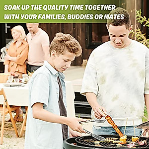 Sukh 270PCS Bamboo Sticks Bulk - Premium Natural Wooden Skewers Bamboo Skewers Wood Sticks for BBQ, Open Fire Pit, Caramel Apples, Hamburger, Fruit, Grilling. Φ=3.5mm, L=15cm