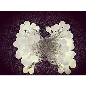 100 LEDs Globe Fairy String Lights 33 Inches Indoor String Lights for Bedroom Garden Party Outdoor Decorations White