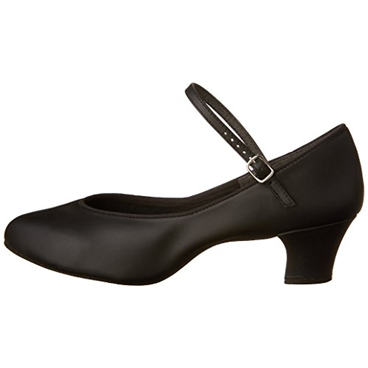 Capezio Women's Suede Sole Jr. Footlight Character Shoe, Black, 5