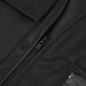 VICRR High Visibility Safety Vest with Reflective Strips Pockets, Work Vest for Men & Women