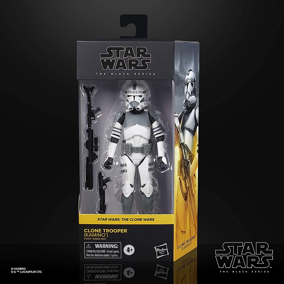 STAR WARS The Black Series Clone Trooper (Kamino) Toy 6-Inch-Scale The Clone Wars Collectible Action Figure, Kids Ages 4 and Up