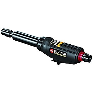 SUNTECH SM-5E-5300 1/4" Extended Die Grinder, 0.3HP, 25,000RPM, Built-in Composite Grip, Black