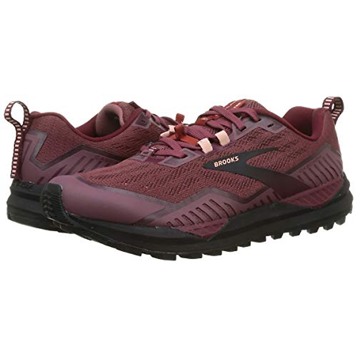 Brooks Women's Cascadia 15 Trail Running Shoe - Nocturne/Zinfandel/Black - 10 Medium