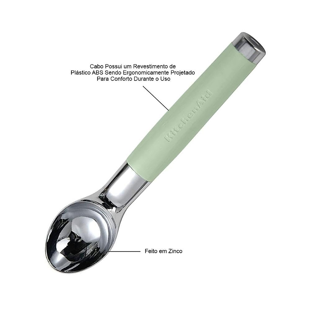 KitchenAid Classic Ice Cream Scoop, 8.6 inches, Pistachio