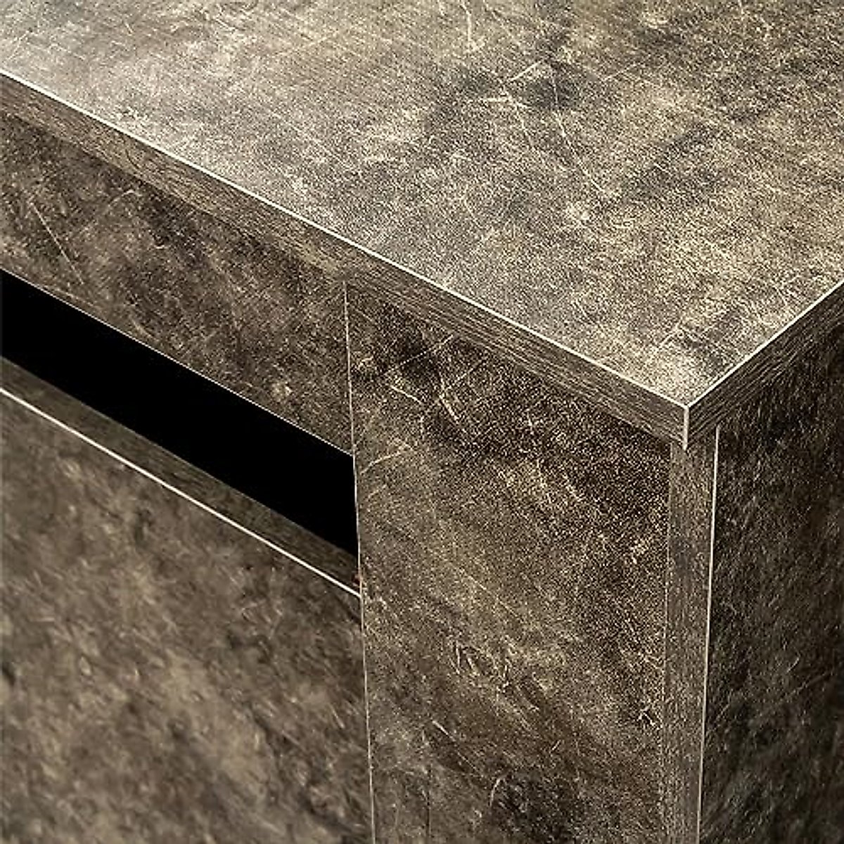 Extendable Dining Table with Extension Leaves Holder, Mid Century Modern Console Table 20" to 118.5" Folding Kitchen Table, Versatile Space Saving Desk Furniture, Accent Table Small Tea Table,Marble