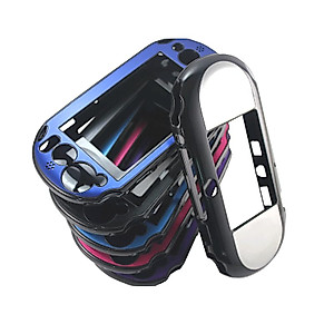 OSTENT Colorful Aluminum Metal Skin Protective Cover Case for Sony PS Vita PSV PCH-2000 - Color Blue