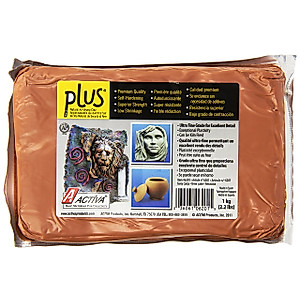 ACTIVA Plus Clay Natural Self-Hardening Clay Terra Cotta 2.2 pounds