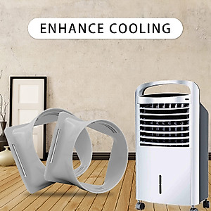 LEZIFU 5.9 Inch/ 6 Inch Portable Air Conditioner Exhaust Hose Coupler Window Adapter A/C Unit Tube Connector Mobile Air Conditioner Accessories(Square Interface)…