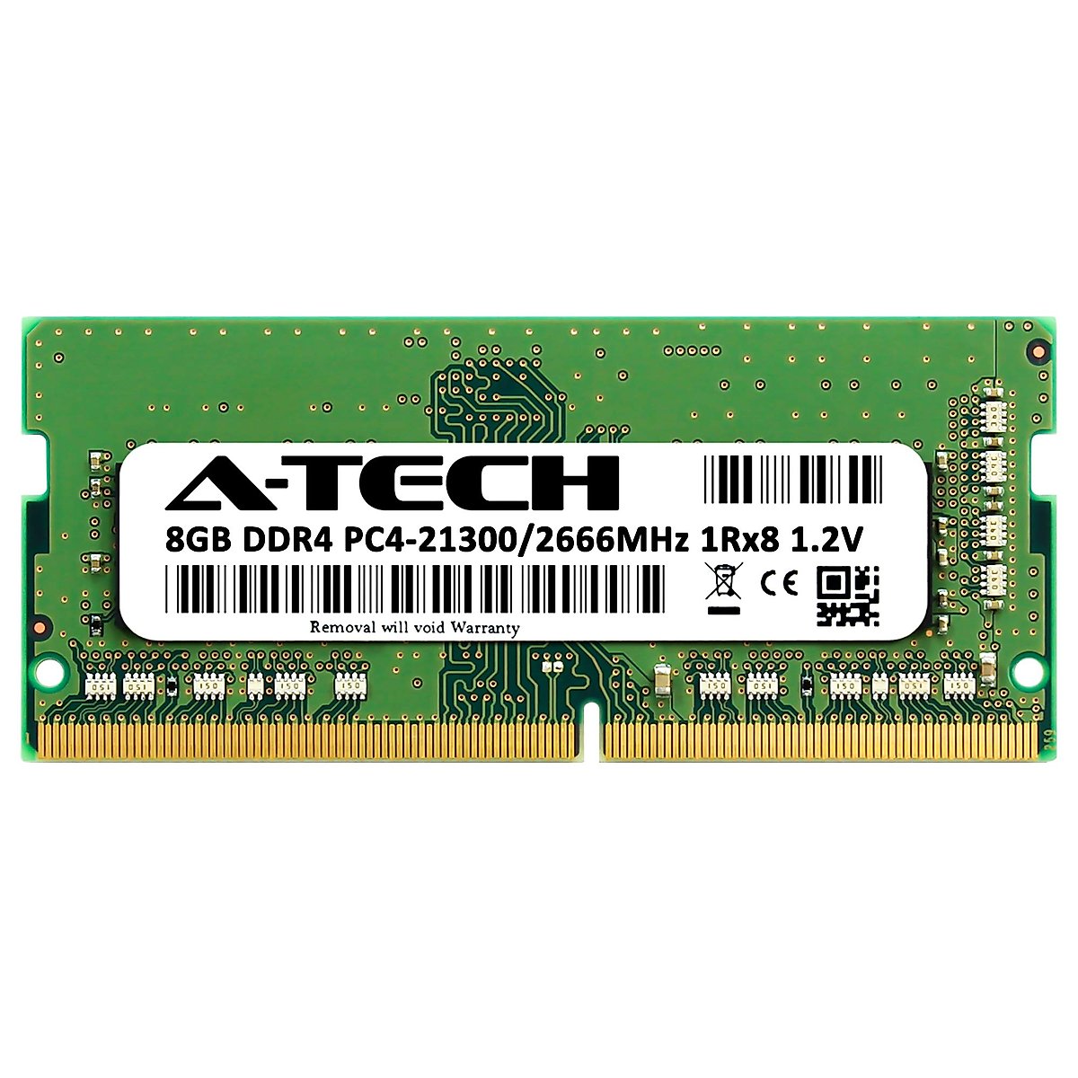 A-Tech 8GB RAM Replacement for Dell SNPHYXPXC/8G, A9206671, HYXPX, 0HYXPX | DDR4 2666MHz PC4-21300 1Rx8 Non-ECC SODIMM Laptop & All-in-One Single Memory Module