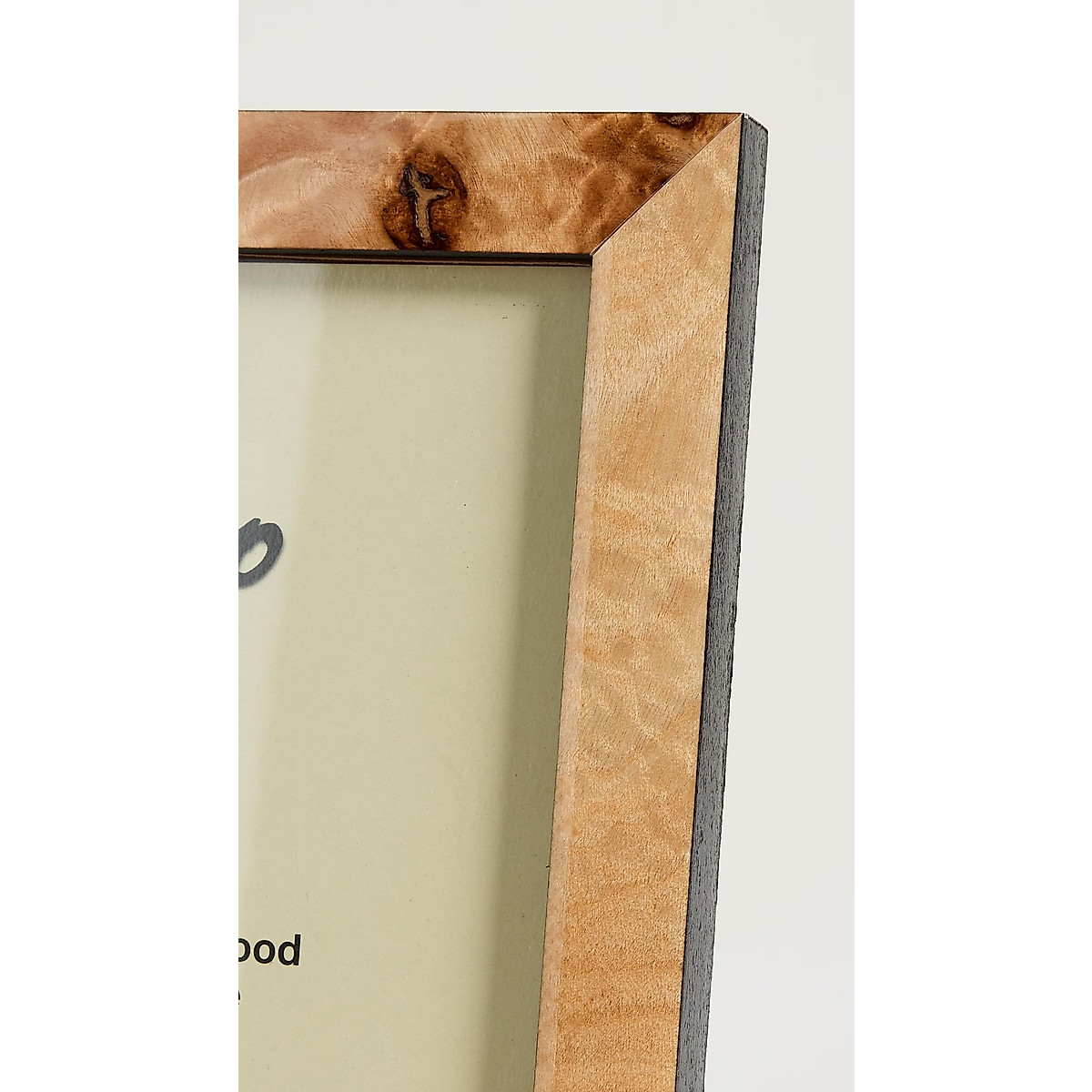 Tizo Design Women's 5x7 Wood Frame, Natural Burl, Brown, Tan, One Size