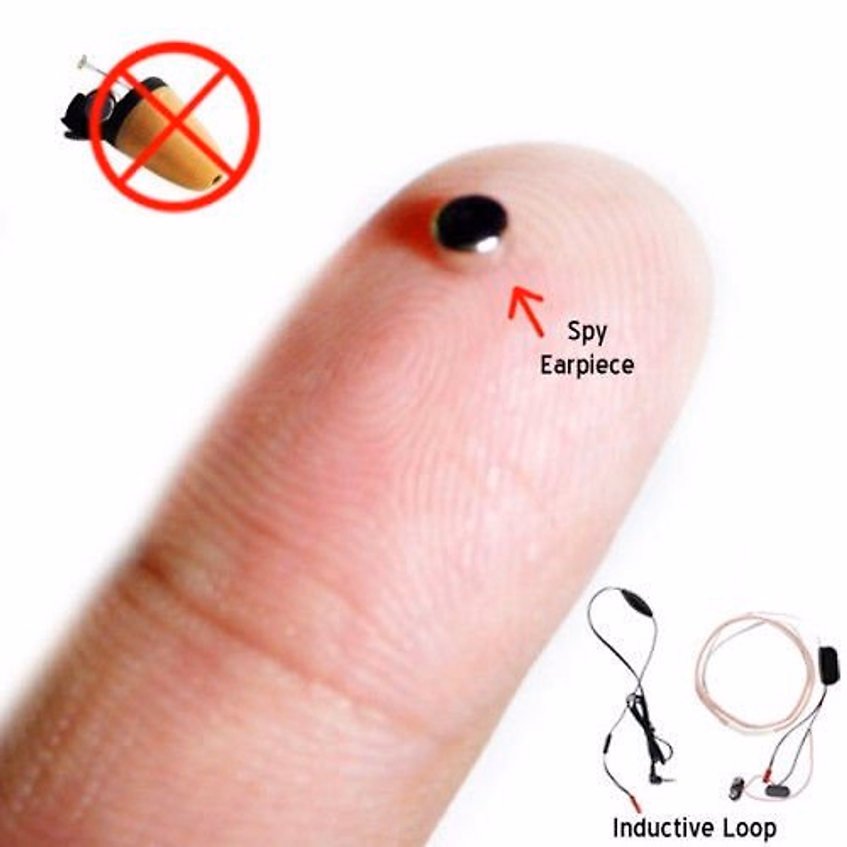 COOMAX Mini Spy Earpiece Invisible Earphone Cheat Covert Earpiece for Mobile Phone