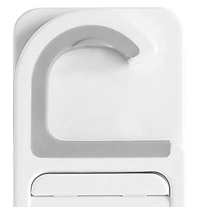 JISADER Wall Hanging Broom Holder Durable Hole Free Storage Rack Space Saving Mop Organizers for Laundry Room Office Bedroom Household Restroom