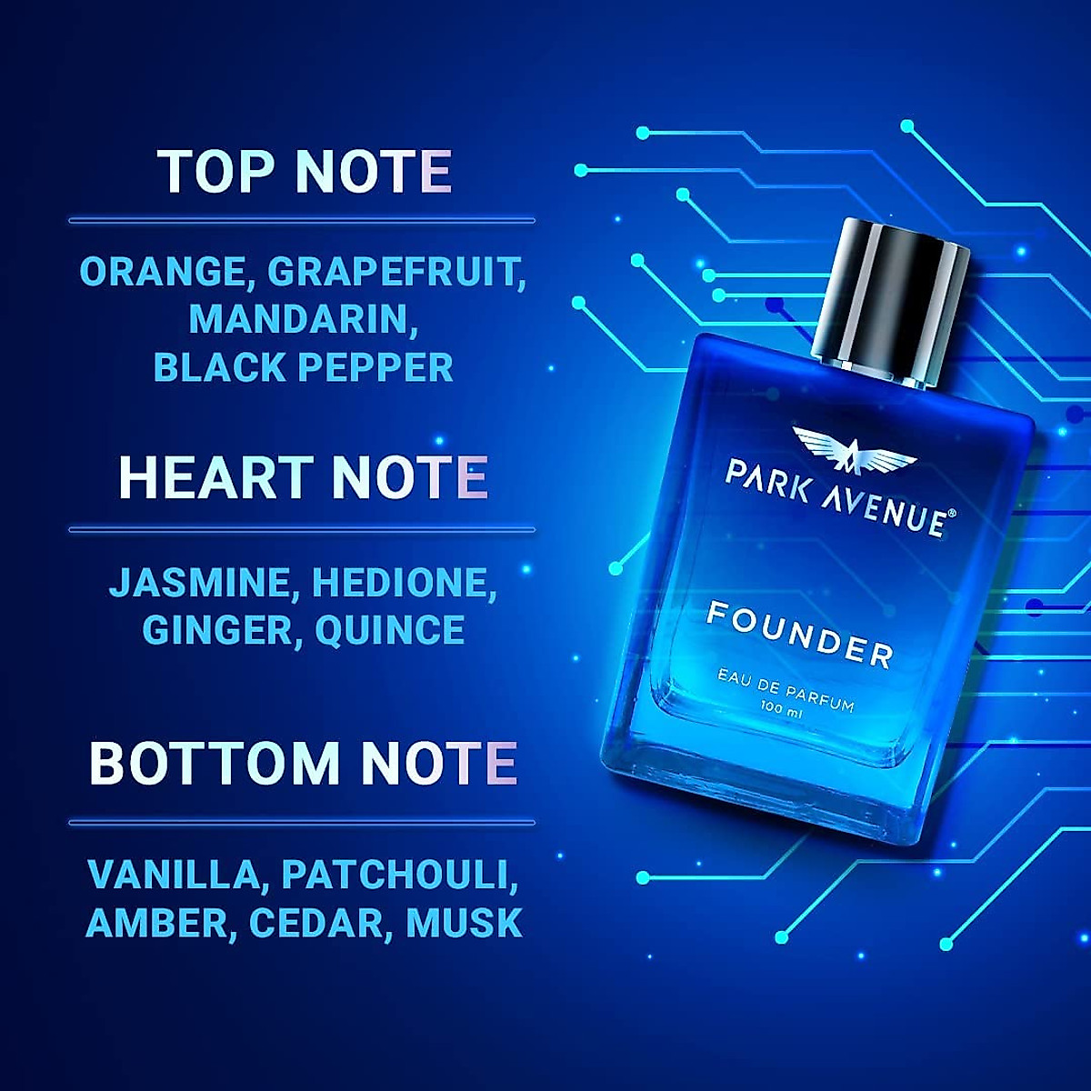 Mens Perfume | Founder | Eau De Parfum, 100 ml | Premium Perfume for Him