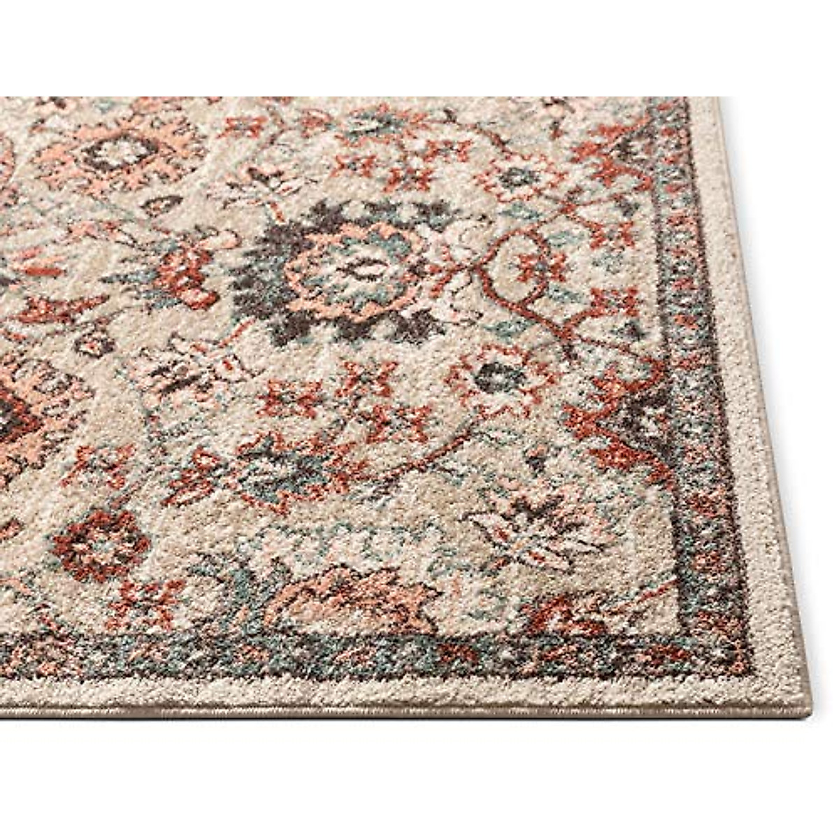 Well Woven Mystic Harper Blush Bohemian Floral 5'3" x 7'3" Distressed Area Rug, 5 ft 3 in x 7 ft 3
