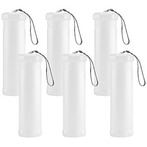 FUNSUEI 6 PCS Extendable Plastic Paint Brush Case, Watercolor Brush Storage Case, Paint Brush Holder Tube, Long Paintbrush Holder Organizer for Drawing Tools and Makeup Brushes, 8.5-14.96 Inches Long