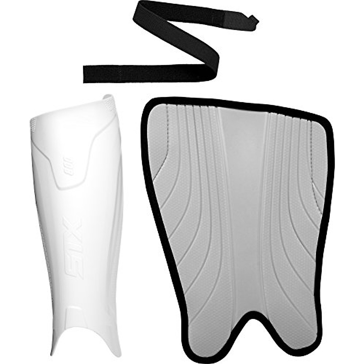 STX Field Hockey Stallion 800 Shin Guard, White , Large/X-Large