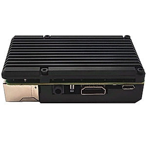 Raspberry Pi 3 Model B+ Aluminum Case Metal Shell Black Enclosure Compatible with Raspberry Pi 3 Model B