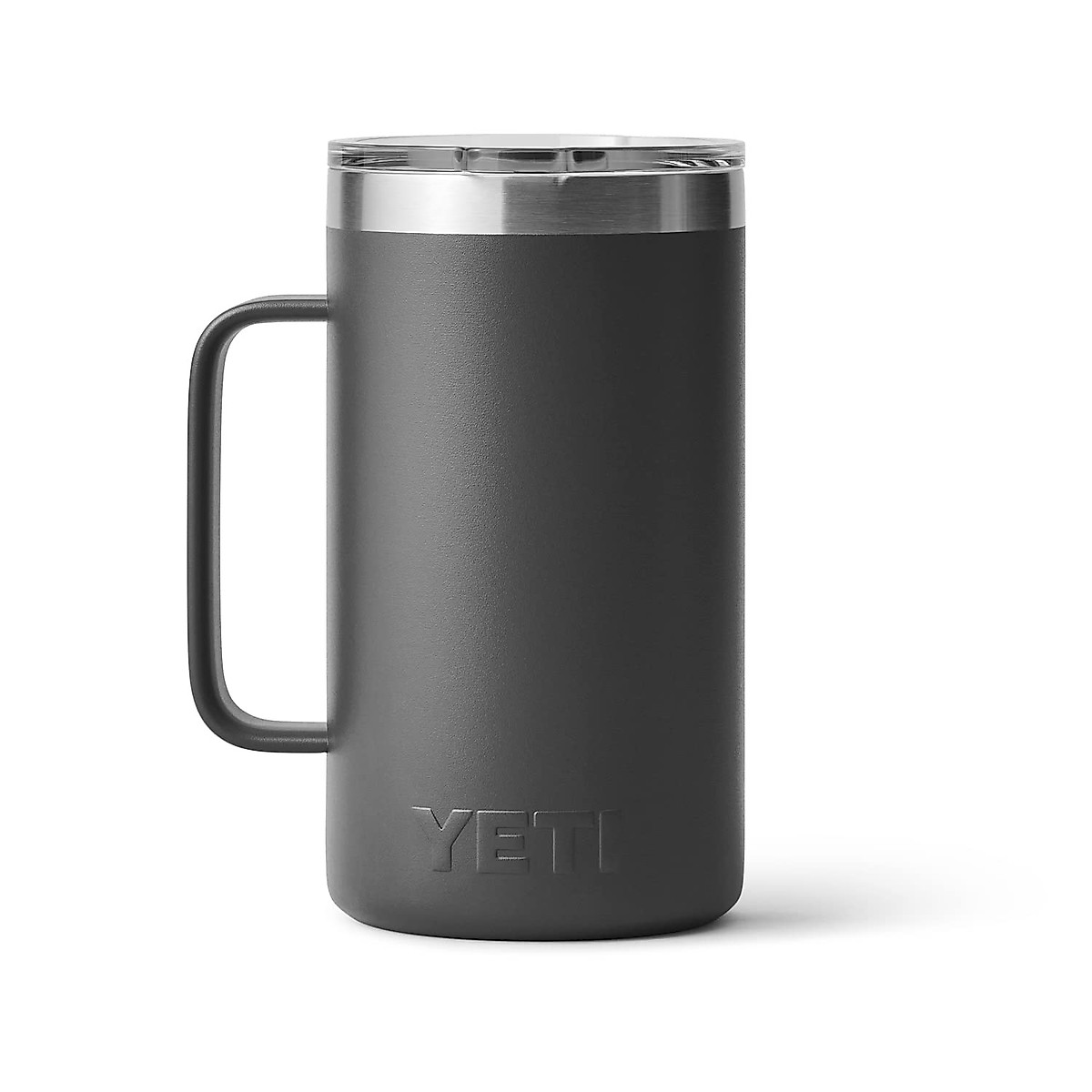 YETI Rambler 24 oz Mug, Vacuum Insulated, Stainless Steel with MagSlider Lid, Charcoal