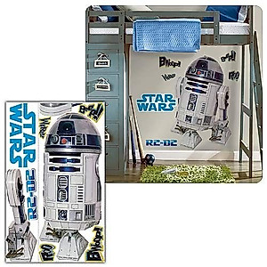 RoomMates Star Wars Classic R2-D2 Peel and Stick Giant Wall Decal
