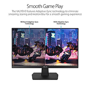ASUS VA27EHE Eye Care Monitor Full HD,Black,27" Frameless (Renewed)