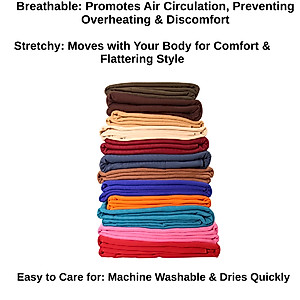 FabricLA Cotton Spandex Jersey Knit Fabric by The Yard 12OZ - 58/60" Inches (150 CM) Wide - Ultra Soft Cotton Spandex Blend - Use Our 4 Way Stretch Knit Fabric for Clothing - Black, 1 Yard