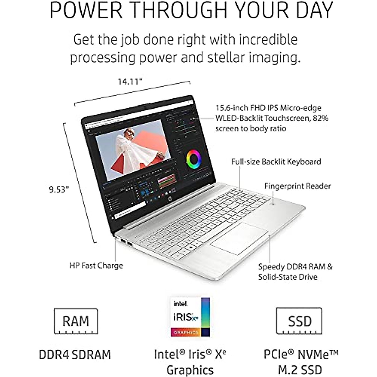 2022 Newest HP Pavilion Business Laptop, 15.6" FHD IPS Touchscreen, 11th Gen Intel i7-1195G7, 16GB RAM, 1TB PCIe SSD, GeForce MX350,Backlit Keyboard, Webcam, HDMI, WiFi, Bluetooth, Windows 11 Pro