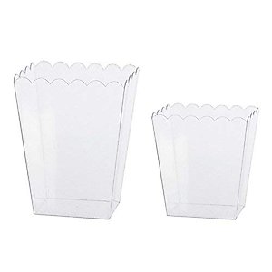 Amscan Large Scalloped Container, Clear