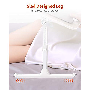 Laptop Desk for Bed, SAIJI Lap Desks Bed Trays for Eating Writing, Adjustable Computer Laptop Stand, Foldable Lap Table in Sofa and Couch（23.6 x 13Teak