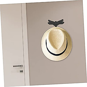 NOLITOY 3 Sets Dragonfly Hook Hat Wall Hangers Utility Hook Dragon Towel Hook Key Hooks Decorative Wall Hooks Hat Mounted Hooks Dragonfly Design Hook Bath Towel Coat Wrought Iron