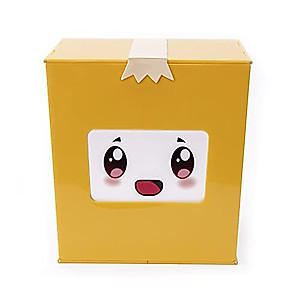 LankyBox Giant Mystery Box: Wearable Boxy case, 2 Figures, one 6” Glow-in-The-Dark Plush, a Squishy , pop-it Fidget Toy, Canny with pop-Out Sticky, and 3 Stickers